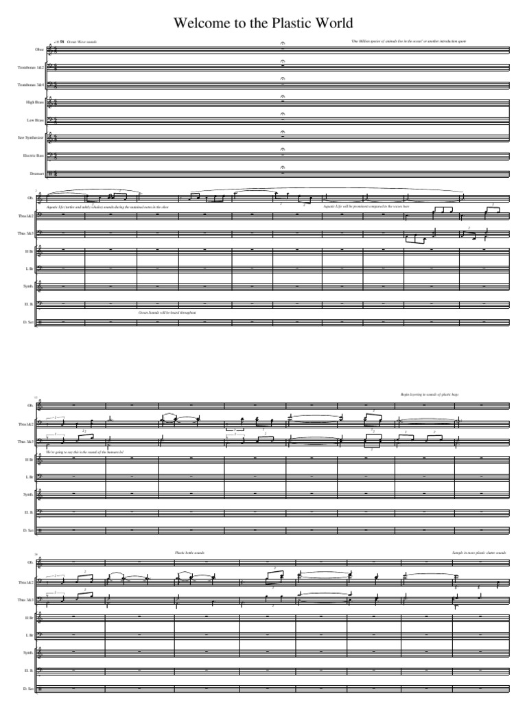 Welcome To The World of The Plastic Beach | PDF | Trombone | Music ...