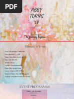 Debut Program Flow: Debut - Traditional Filipino Coming of Age ...