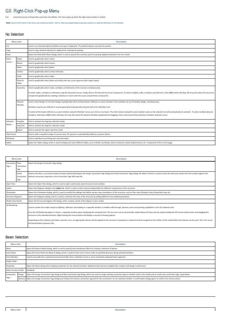 Gs Right Click Pop Up Menu Pdf Menu Computing 3 D Computer
