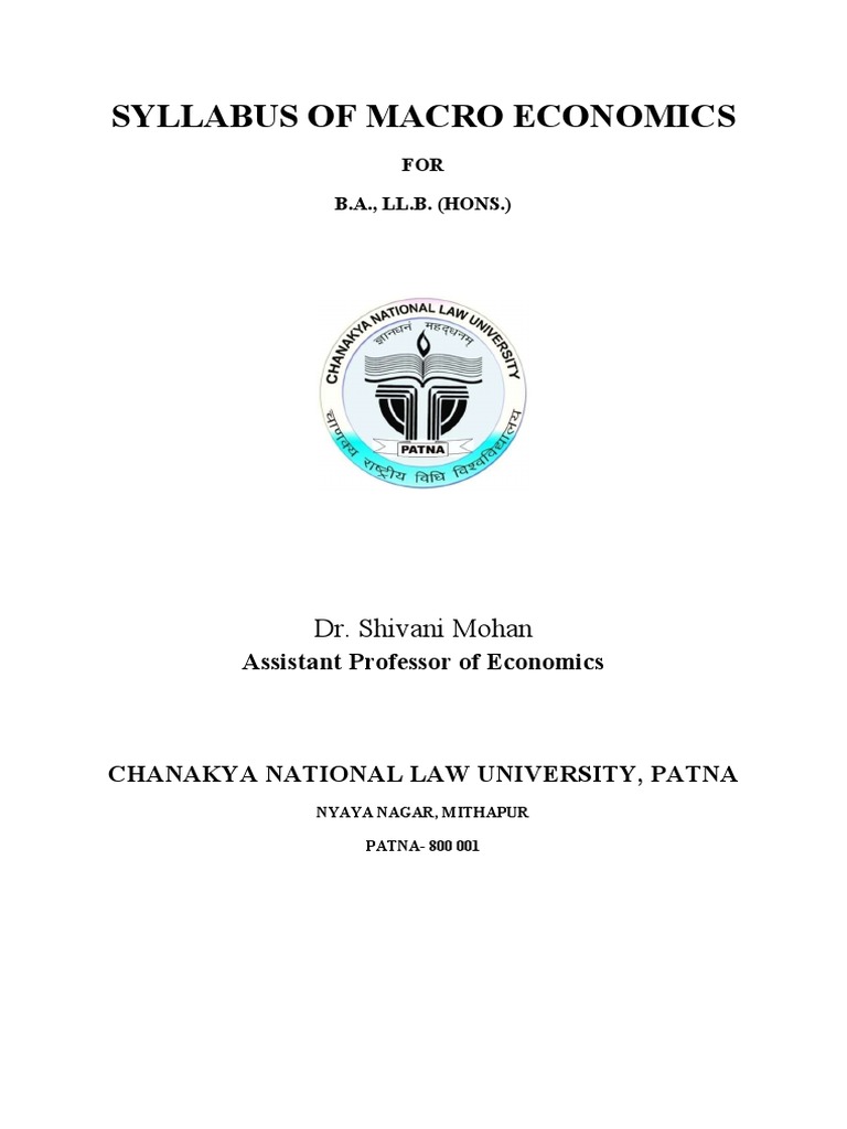 Macro Economics Syllabus | PDF | Macroeconomics | Economics