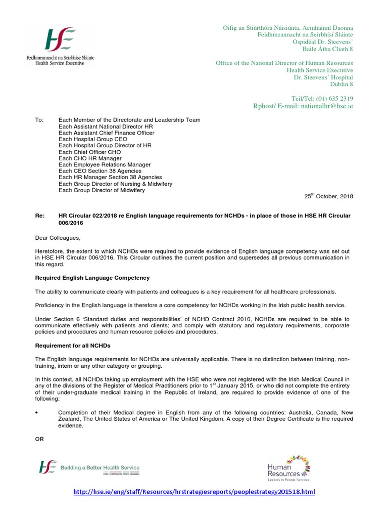 Rphost/ E-Mail: Nationalhr@hse - Ie | Download Free PDF | International ...
