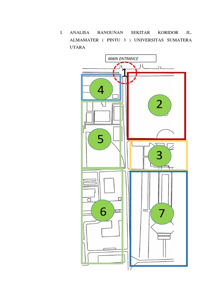 Analisa Bangunan Sekitar: Pintu 3 Usu | PDF
