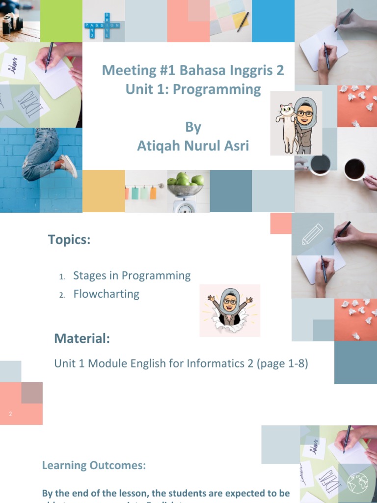 Meeting #1 Bahasa Inggris 2 Unit 1: Programming by Atiqah Nurul Asri | PDF