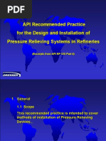 API Standard 520, Part 1: Sizing, Selection, and Installation of ...