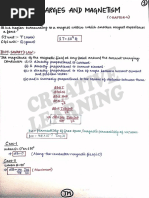 Class 12 Physics Handwritten Notes On Chapter 4 (Magnetism and Matter ...