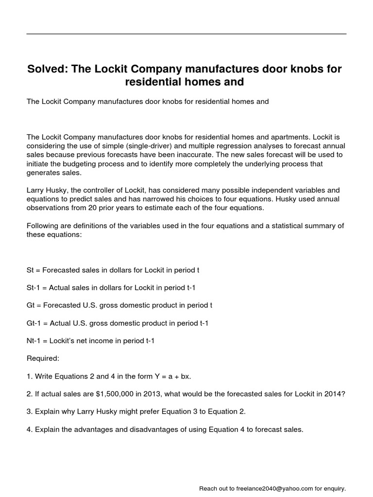 The Lockit Company Manufactures Door Knobs For Residential Homes and ...