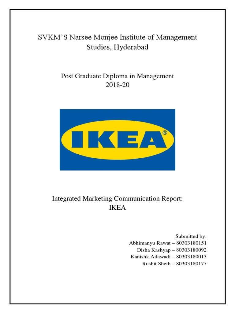 SVKM'S Narsee Monjee Institute of Management Studies, Hyderabad | PDF | Marketing Communications ...