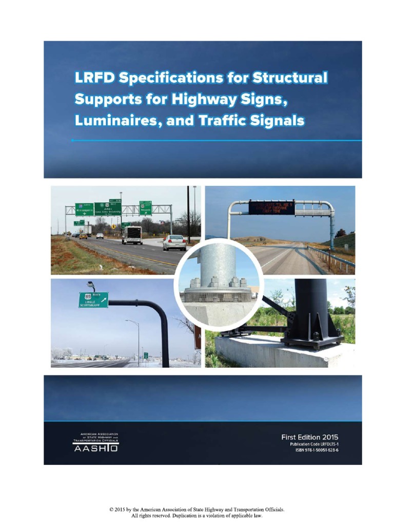 LRFD Specifications For Structural Supports For Highway Signs ...