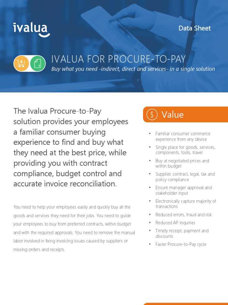 Ivalua-For-Procure-To-Pay Final | PDF | Receipt | Invoice
