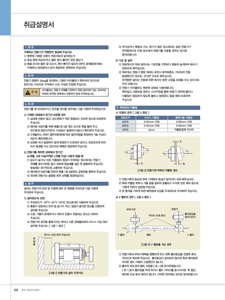 LV Motor Handling Instroction | PDF