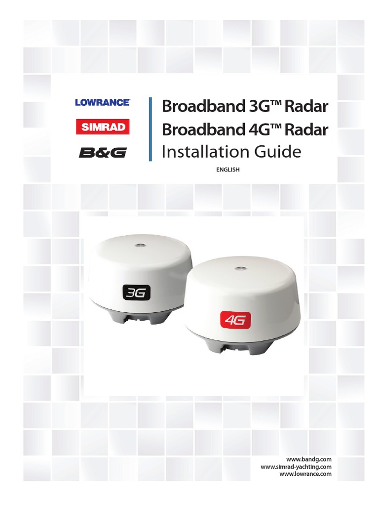 Lowrance RADAR 3G 4G Installation Guide | PDF | Radar | Electromagnetic Interference