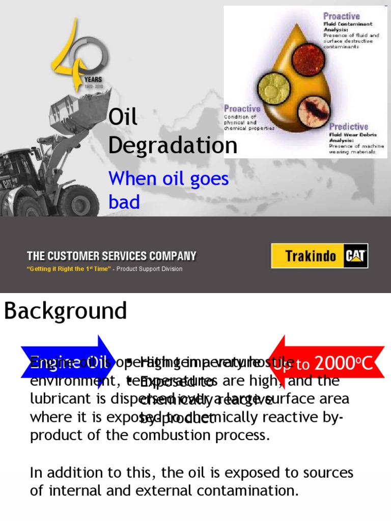 Oil Degradation: When Oil Goes Bad | PDF | Chemical Reactions | Oil