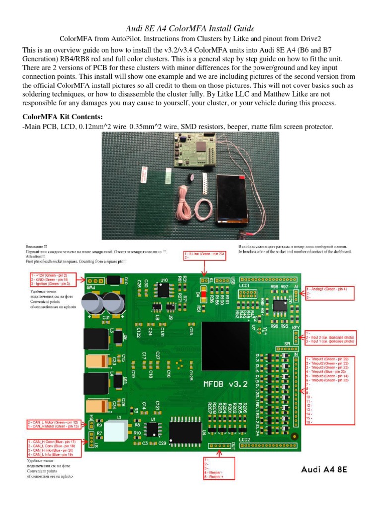 A48E ColorMFA Install Guide | PDF | Printed Circuit Board | Electrical ...