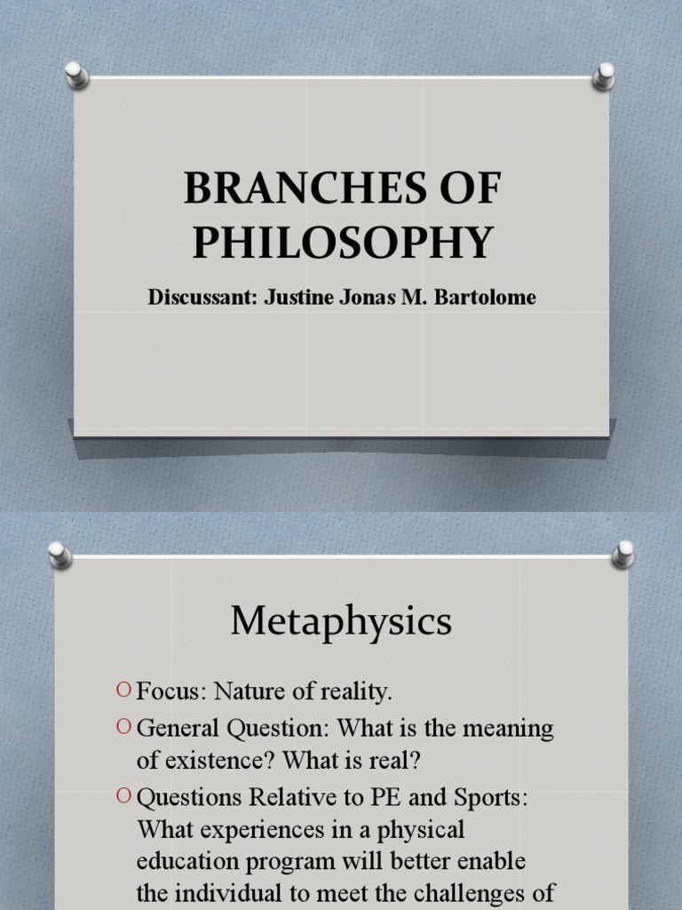Branches of Philosophy | PDF