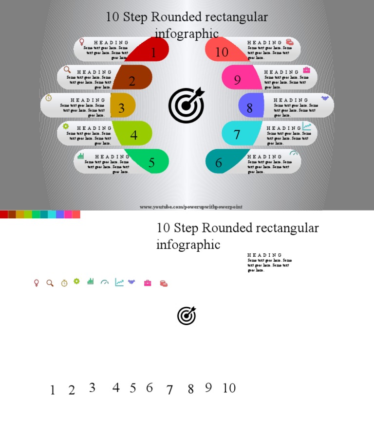 1.create 10 Step Rounded Rectangular Infographic | PDF