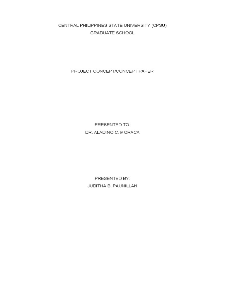 Proposed Covered Gym Concept Paper | PDF | Business