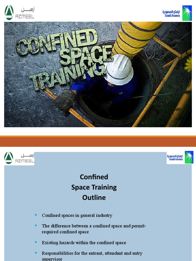 Confined Space Training Overview | PDF | Workplace | Safety