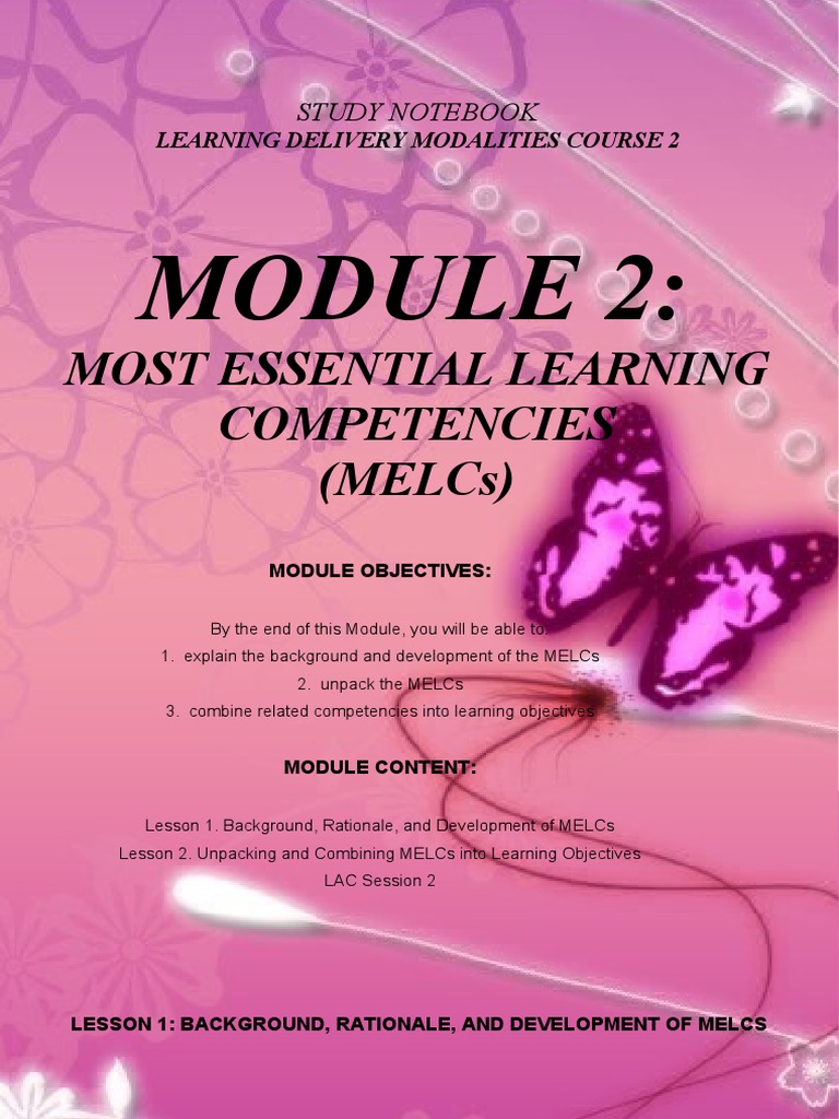 Most Essential Learning Competencies (Melcs) : Study Notebook | PDF | Curriculum | Education Theory