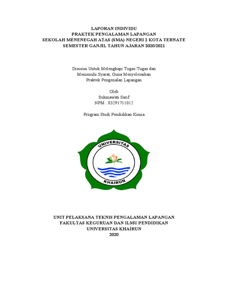 Cover Laporan Individu Sukma | PDF