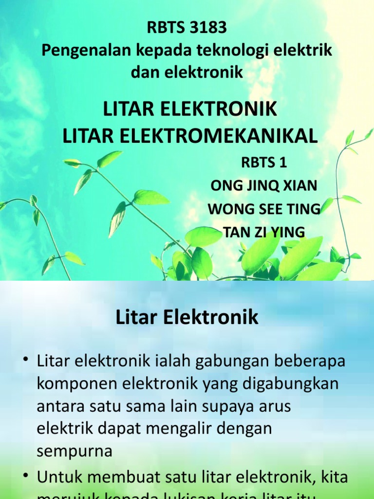 Litar Elektronik Dan Elekromekanikal | PDF