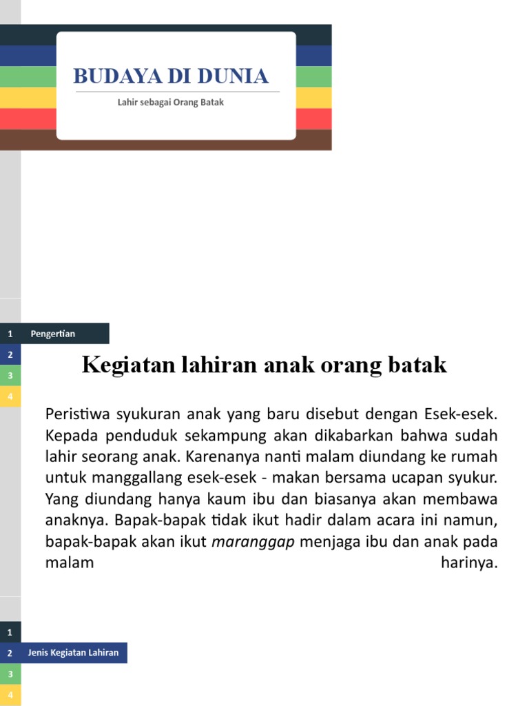 Tradisi Esek-esek dalam Budaya Batak | PDF