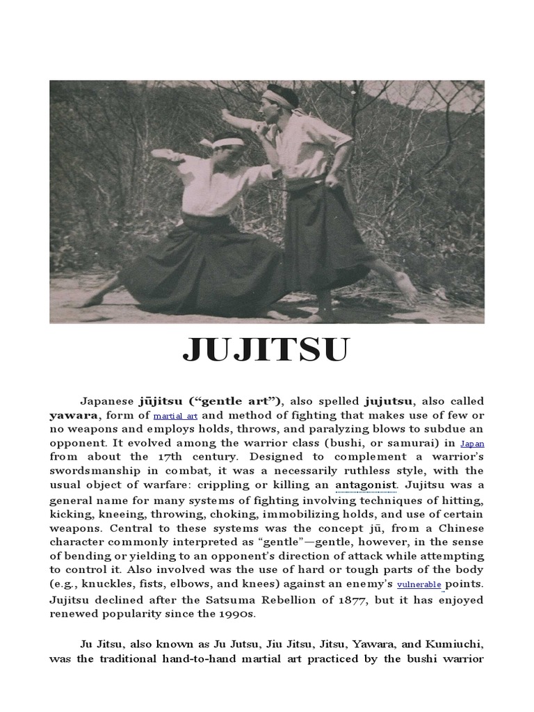 Jujitsu: Yawara, Form of | PDF | Jujutsu | Brazilian Jiu Jitsu