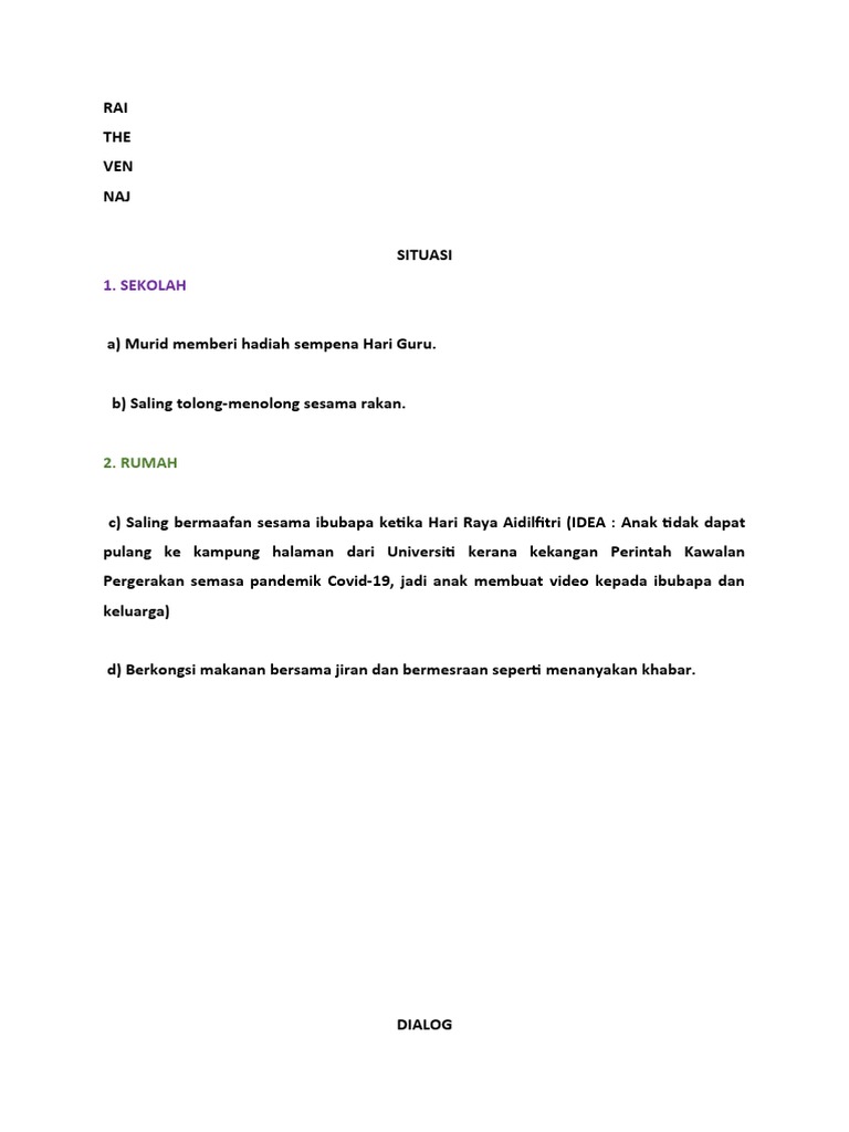 Dialog Lakonan | PDF