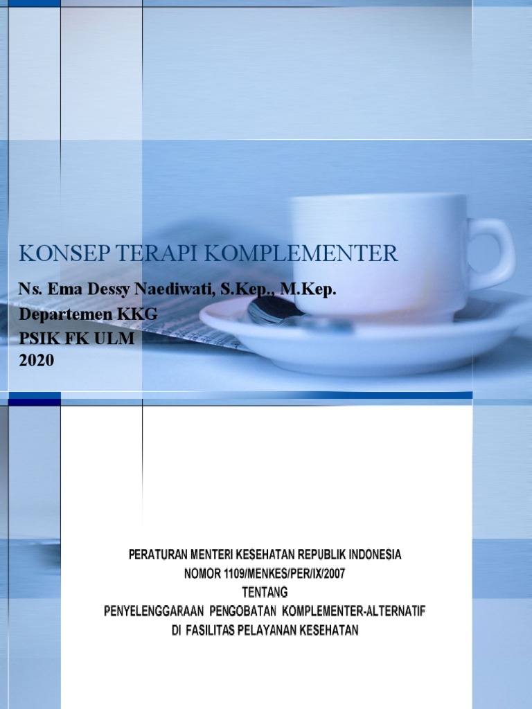 Konsep Terapi Komplementer | PDF