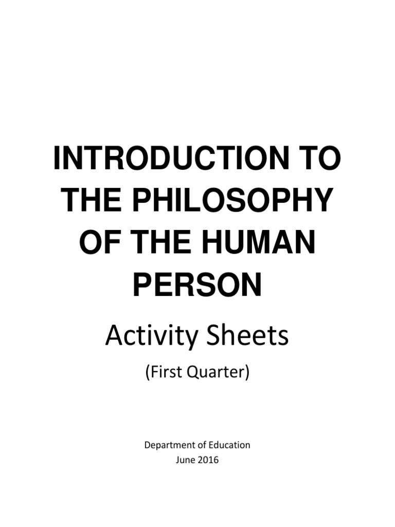 INtroduction To Philosophy of The Human Person | PDF | Meaning Of Life ...