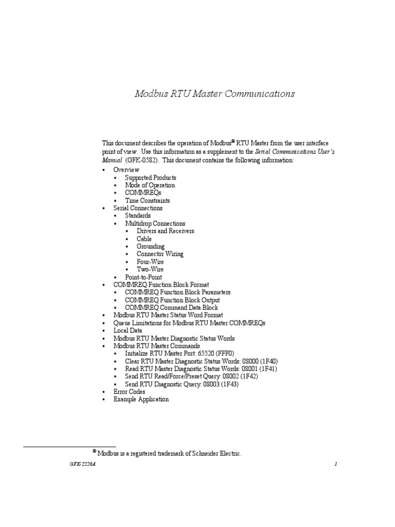 Silo - Tips Modbus Rtu Master Communications | PDF | Data Transmission | Computer Engineering