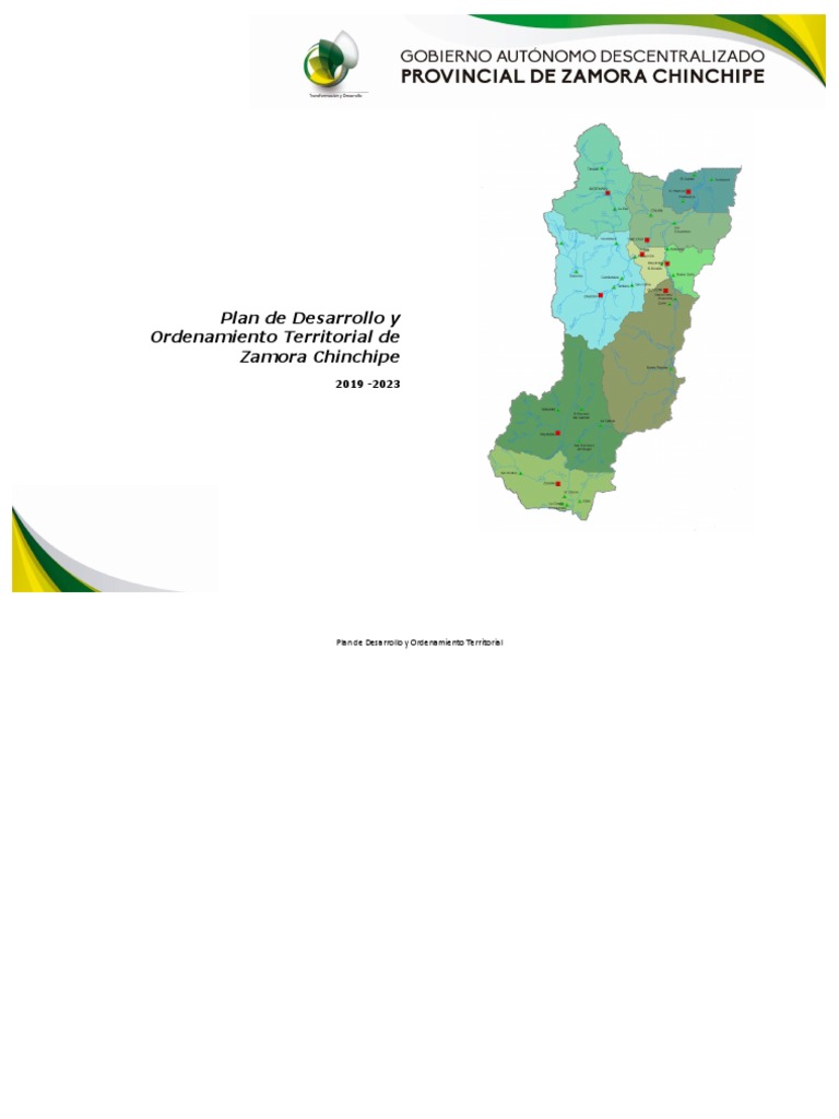Pdot 2019 2023 Zamora Chinchipe | PDF | Pobreza | Pobreza e indigencia