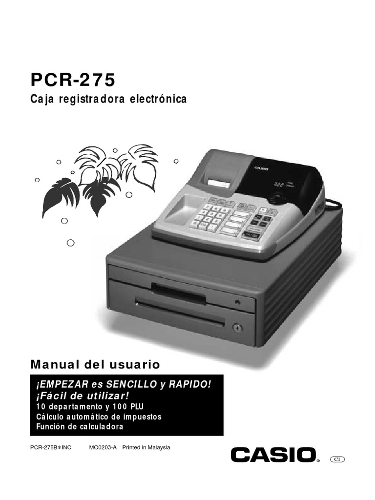 Manual de Programacion Casio PCR t275 PDF | PDF | Calculadora ...