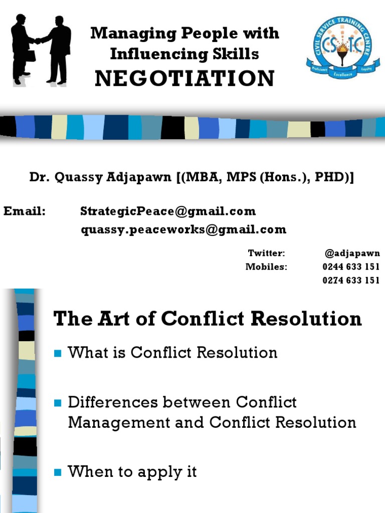 Mastering Power Negotiation Skills | PDF | Conflict Resolution ...
