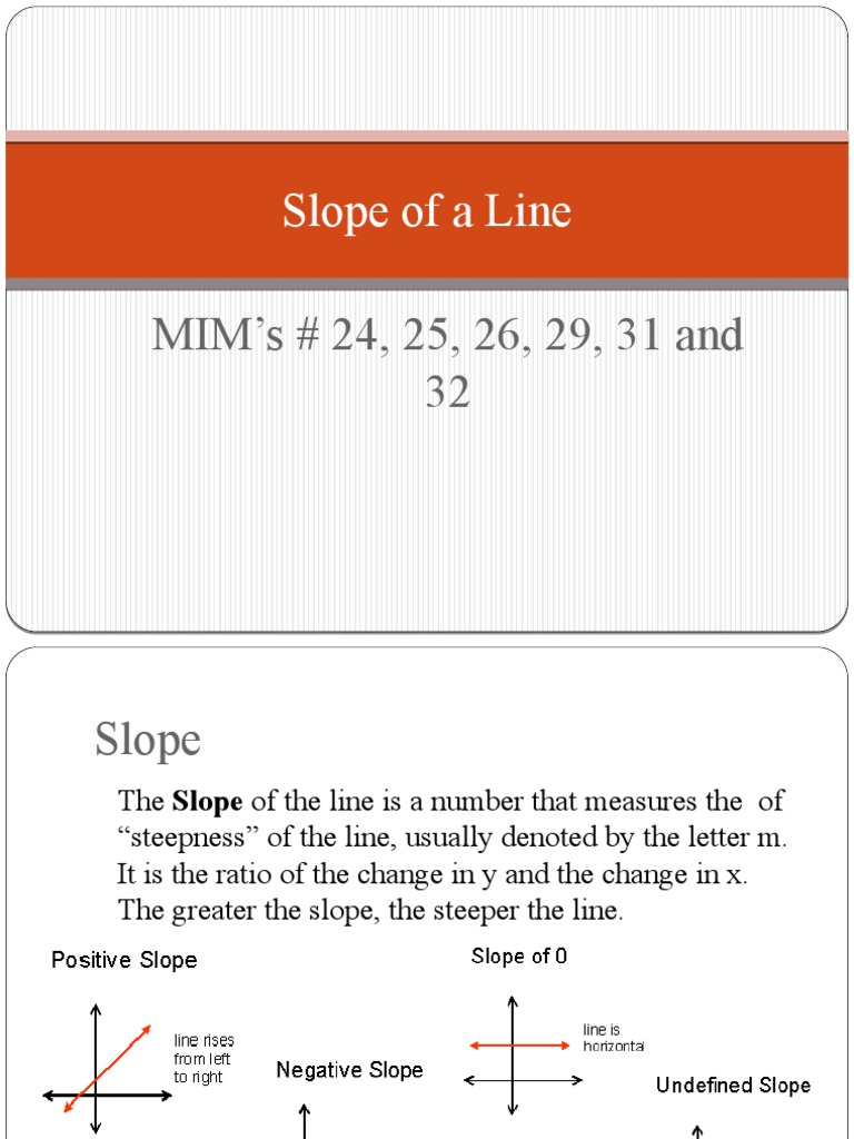 Lesson 9 Slope of A Line | PDF