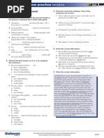 Intermediate Grammar Practice | PDF