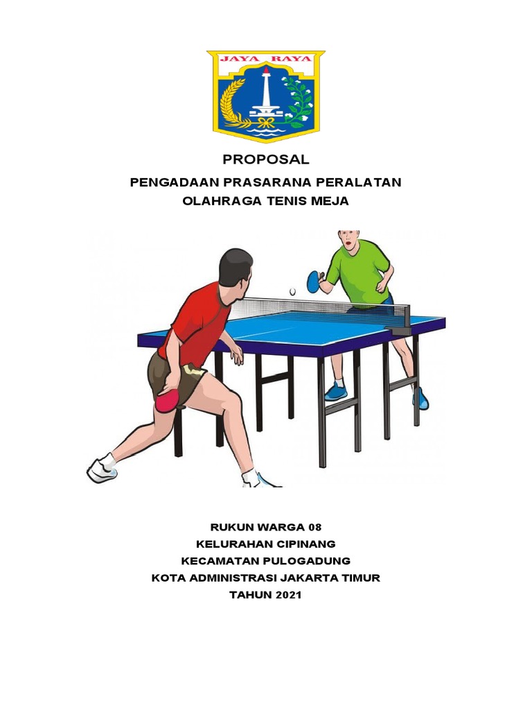 Proposal Tenis Meja 2021 | PDF