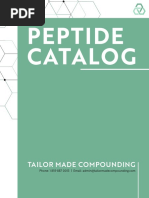 Peptide Cheat Sheet 2024 | PDF | Dose (Biochemistry) | Chemistry