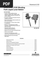 Rosemount 2110 Compact Vibrating Fork Liquid Level Switch | PDF