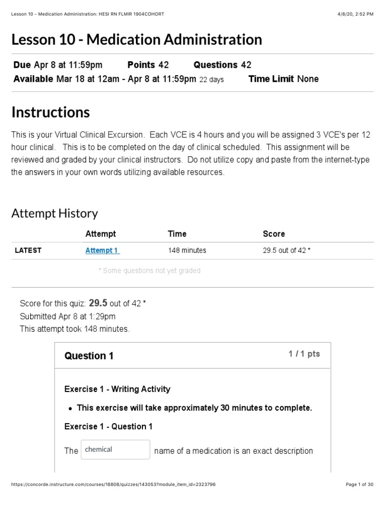 Lesson 10 Medication Administration Pdf Injection Medicine