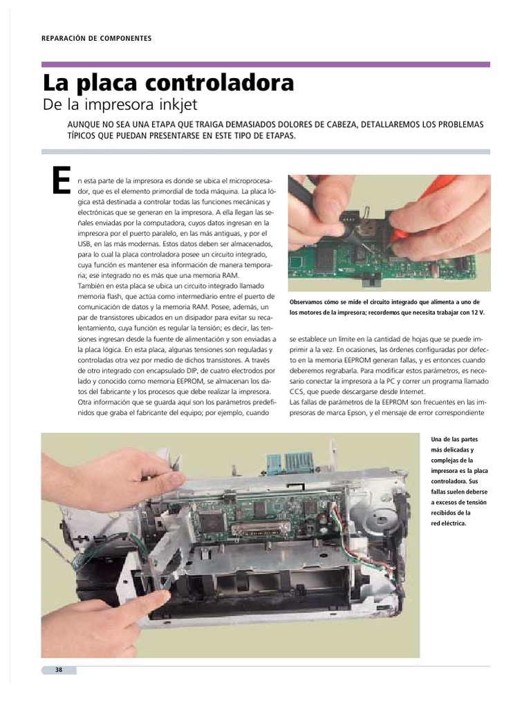 2.3. Partes de Placa Controladora Board de Impresora Inkjet | PDF ...