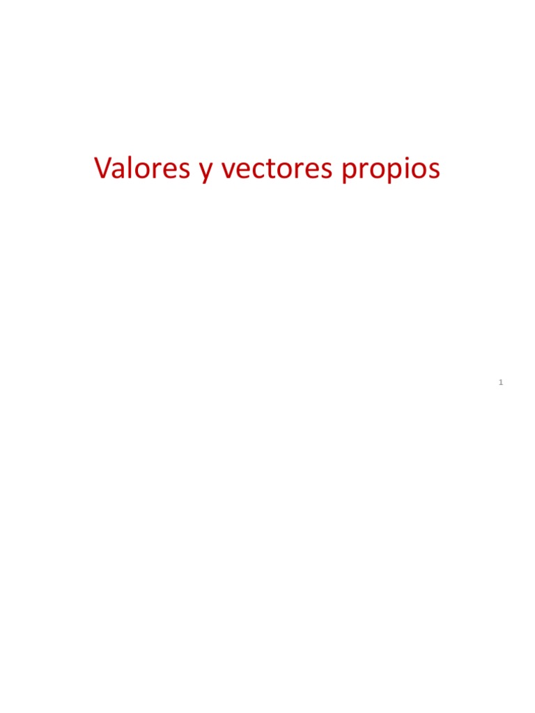 Autovalores y Autovectores p2 | PDF