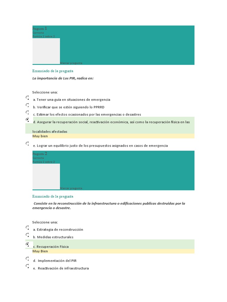 Importancia del PIR en Emergencias | PDF | Reducción de Desastres ...