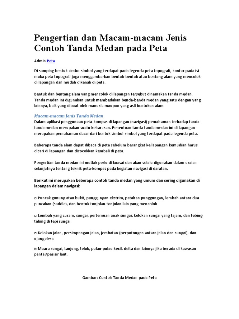 Tanda Jelek Dan Medan | PDF