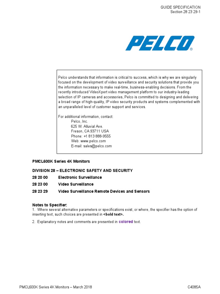 C4085A 4K-Monitors | PDF | Video | Internet Protocol Suite