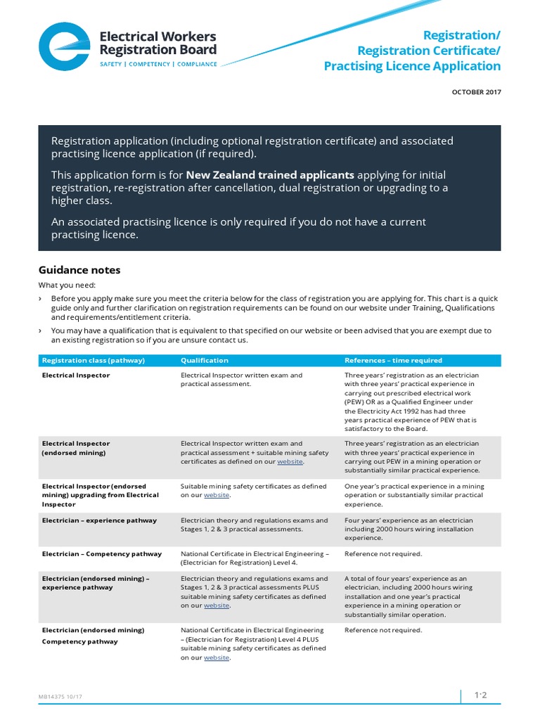 1.2 Electrical Registration Form New Zealand Applicants 9 7 18 ...