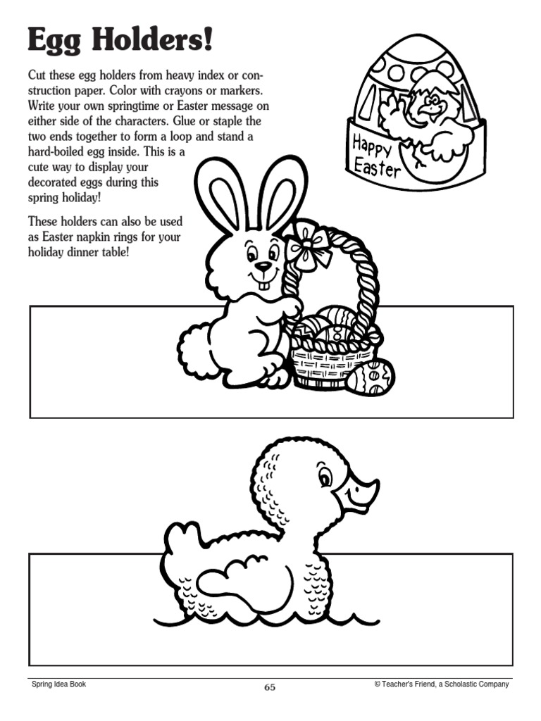 Egg Holders!: Spring Idea Book © Teacher's Friend, A Scholastic Company ...