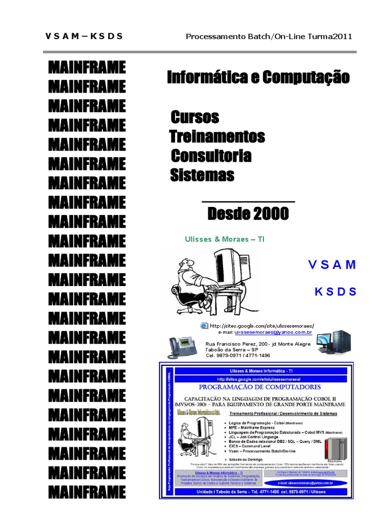 06 01 Vsam KSDS Apostila | PDF | Mainframe | Drive de disco rígido