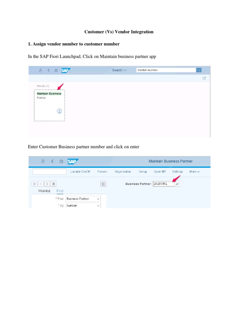 Sap Customer and Vendor Integration | Download Free PDF | Invoice ...