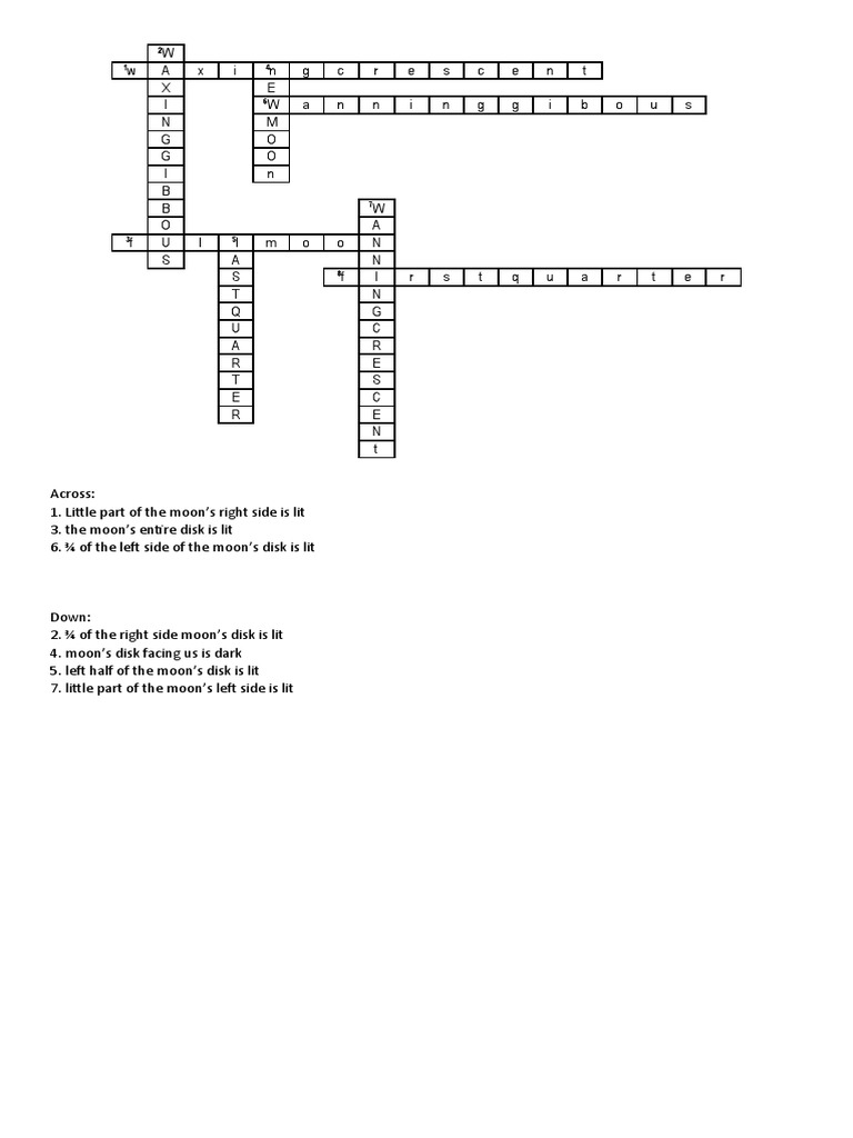 Moon Phases Quiz | Download Free PDF | Planetary Science | Planetary ...