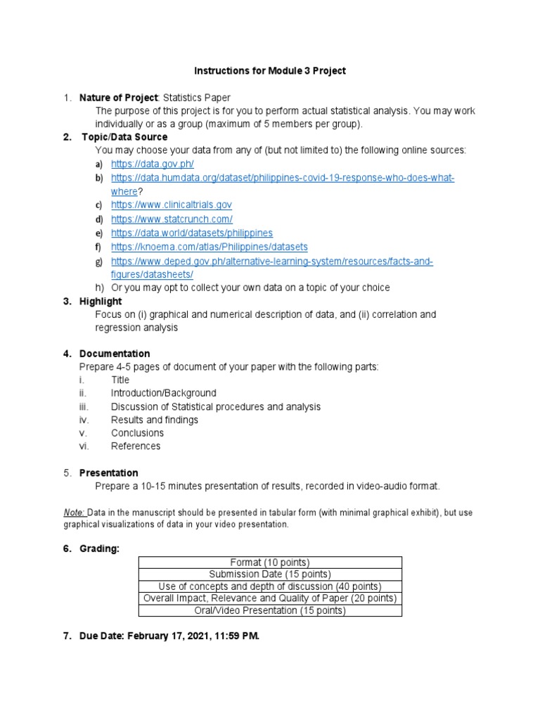 Instructions For Module 3 Project | PDF | Art | Computers